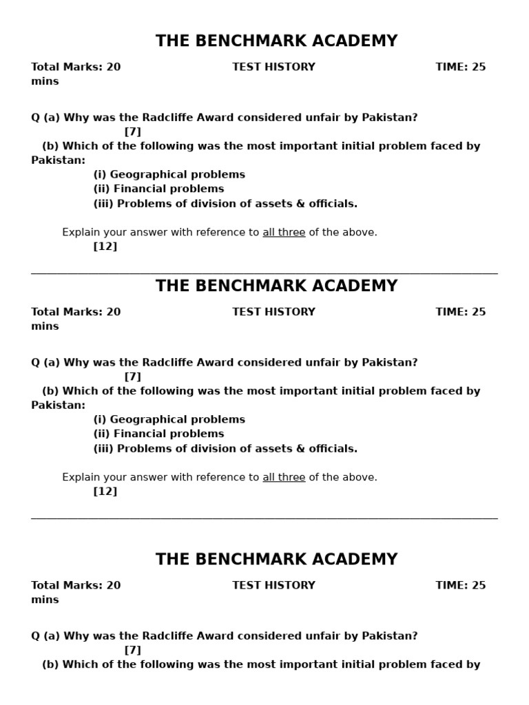 Test History (Intial Problems) | PDF