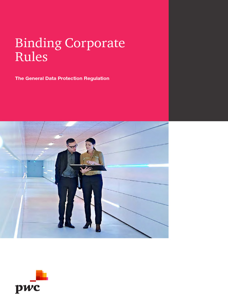 PWC Binding Corporate Rules GDPR | PDF | Information Privacy | Justice