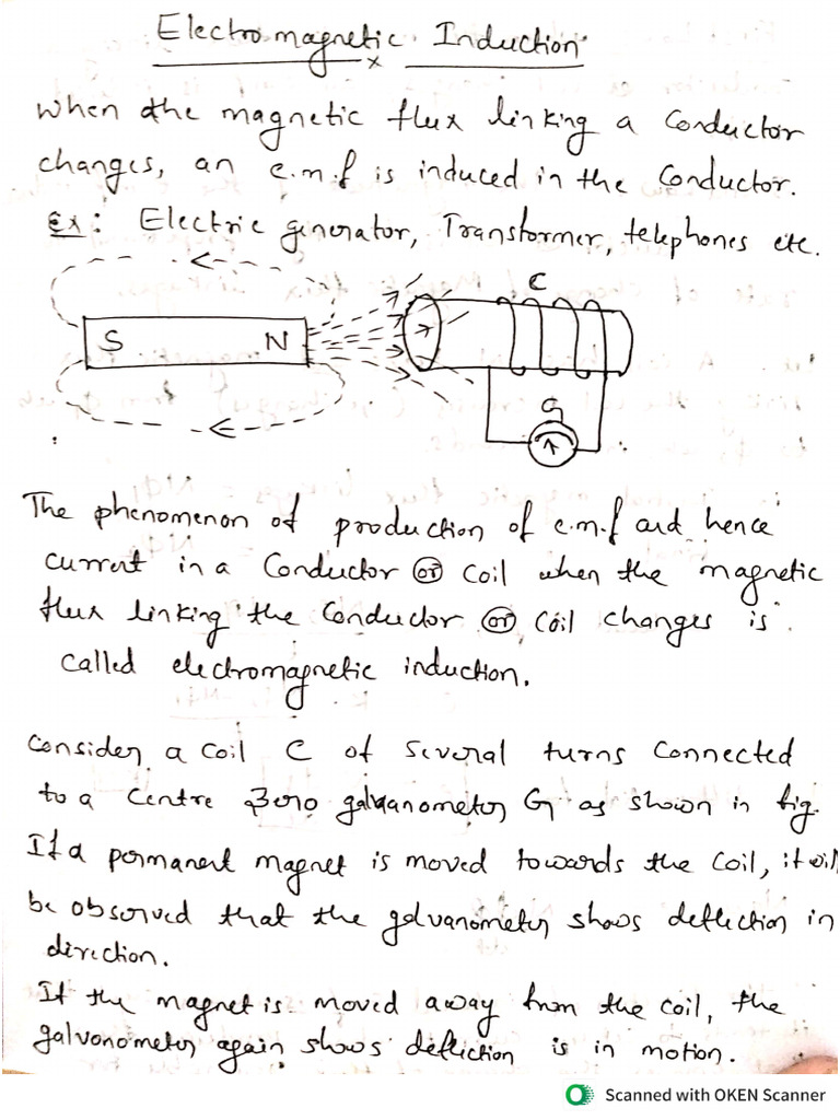 Electromagnetic Induction | PDF