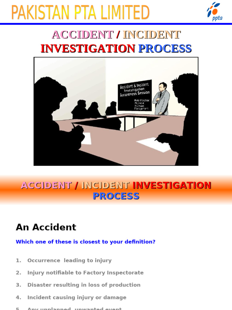 Accident Investigation Process | PDF | Occupational Safety And Health ...