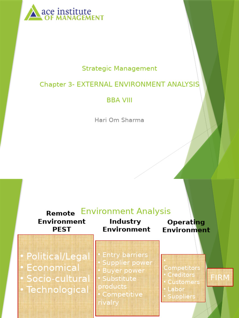Chapter 3 - External Analysis | PDF | Economies | Business