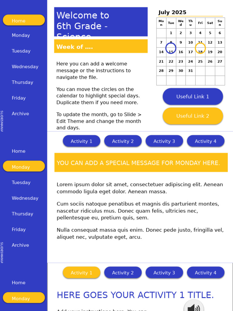 Weekly Planner With Web App UI SlidesMania | PDF | Software | Computing
