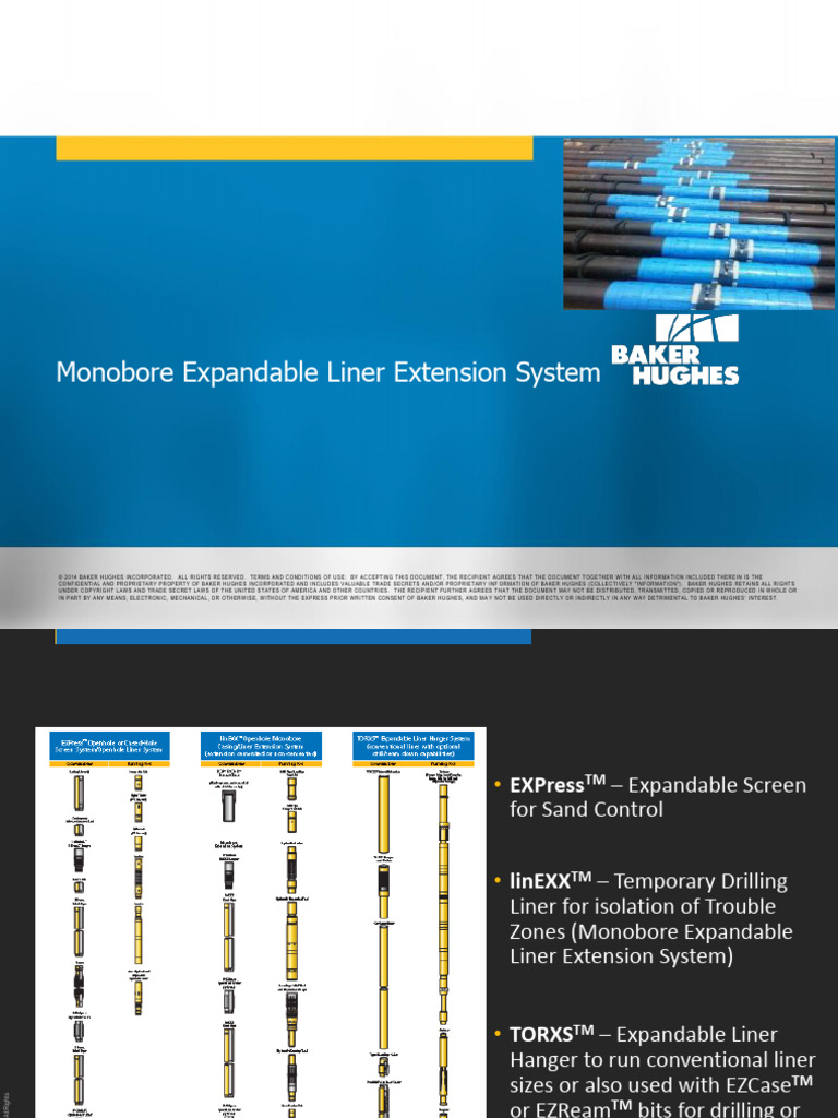 LinEXX Presentation 2017 Monobore Expandable Liner Extension System ...