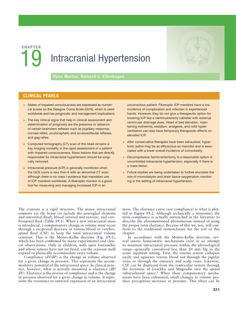 Increase ICP | PDF | Cerebrospinal Fluid | Physiology