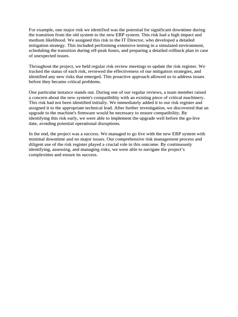 Risk Story | PDF