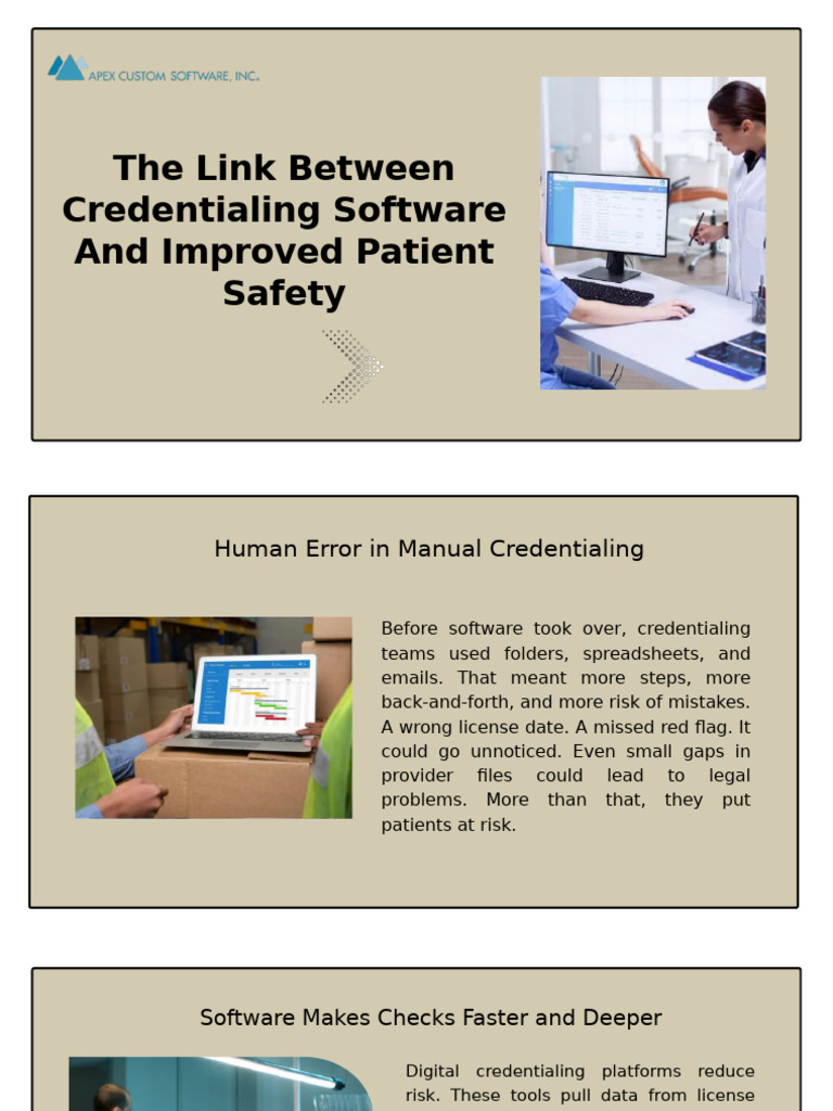 The Link Between Credentialing Software and Improved Patient Safety | PDF