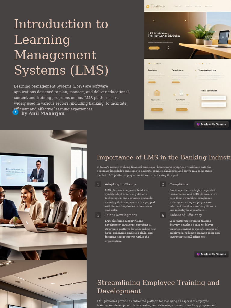 LMS Benefits for Banking Training | PDF | Regulatory Compliance ...
