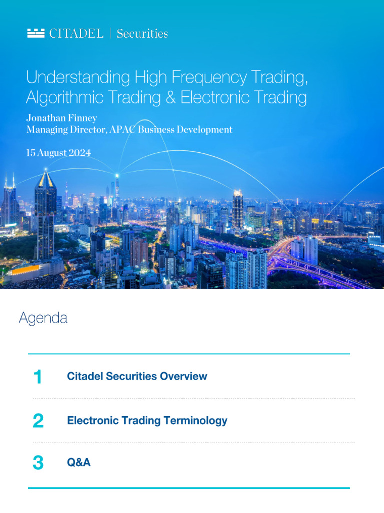 Benefits and Risks of Electronic Trading | PDF | Exchange Traded Fund ...