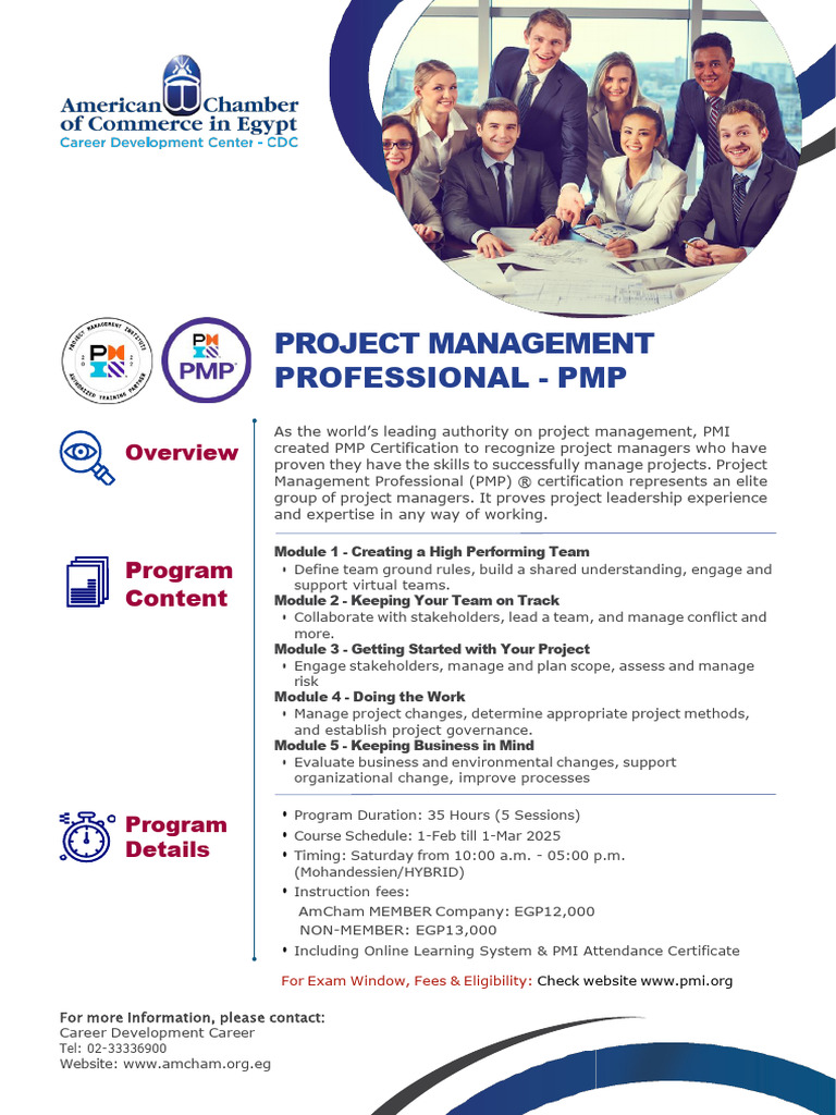 PMP Certification Course Syllabus 2025 | PDF