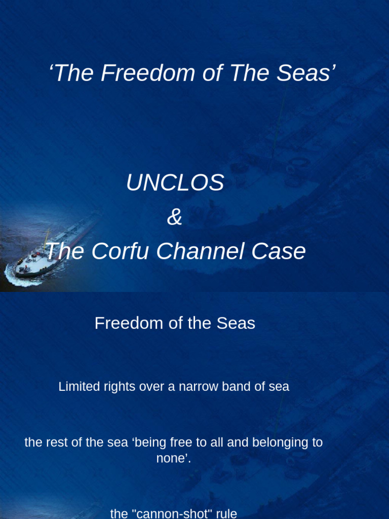 Lecture 3A Freedom of The Seas | PDF | Territorial Waters | United ...