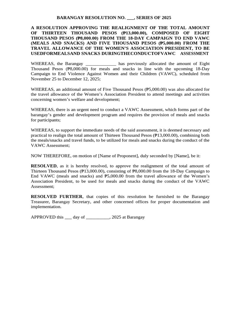 Barangay Resolution Meme | PDF