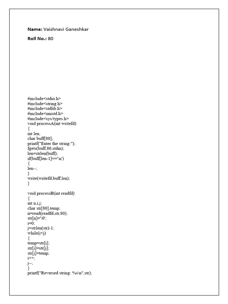 OS Practical 03 | PDF