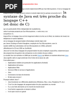 Cours de Java Complet | PDF | Structure de contrôle | Java (Langage de programmation)