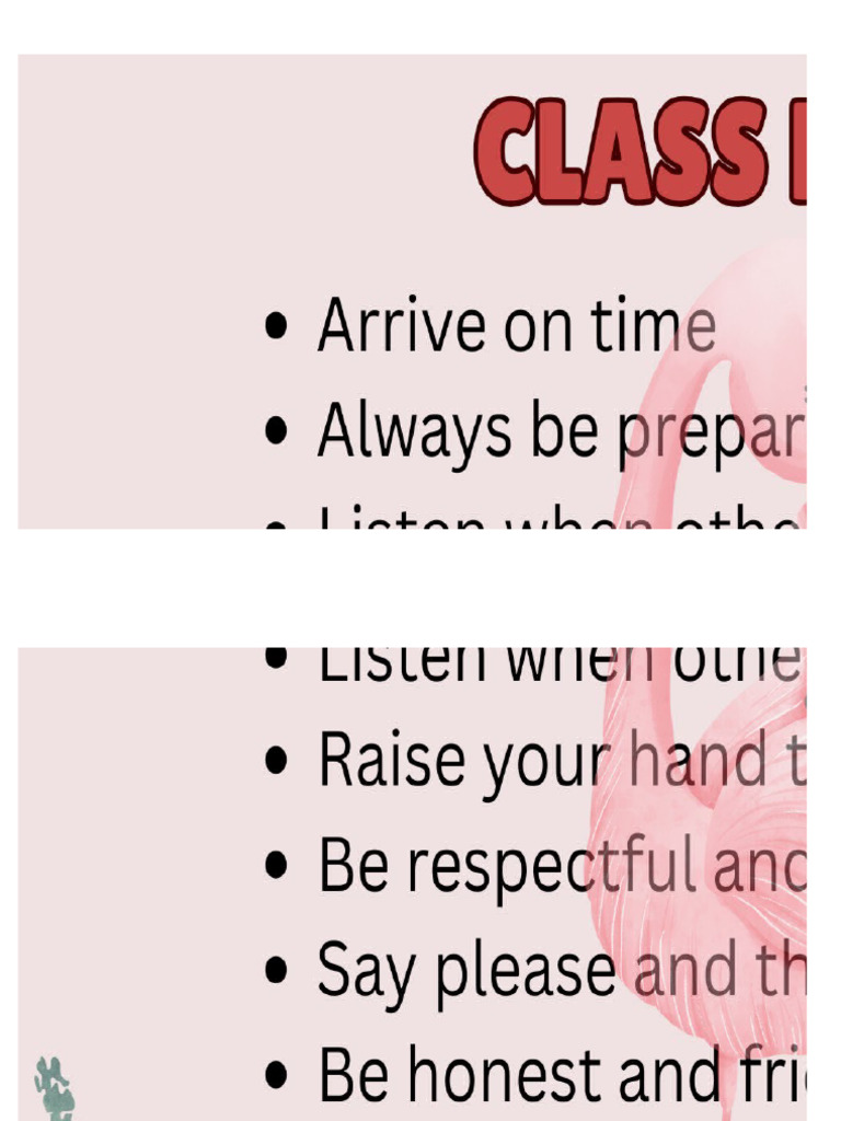 Class Rules | PDF