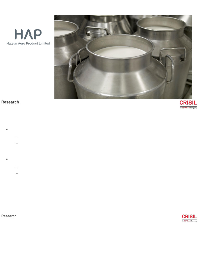 1 - Hatsun Agro Private Milk Procurement | PDF | Dairy | Dairy Products