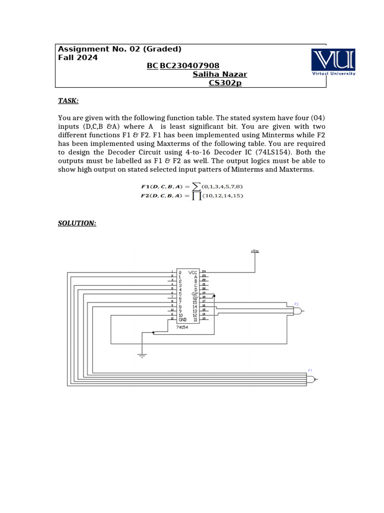 CS302P Assignment No 2 | PDF