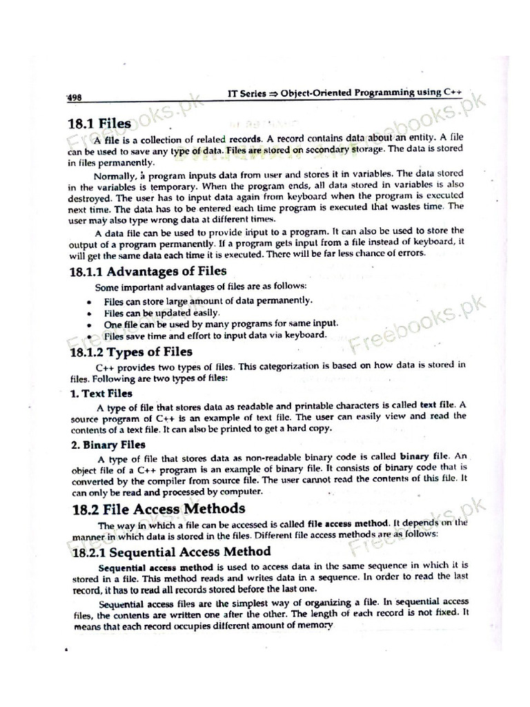 Oop File Handling | PDF