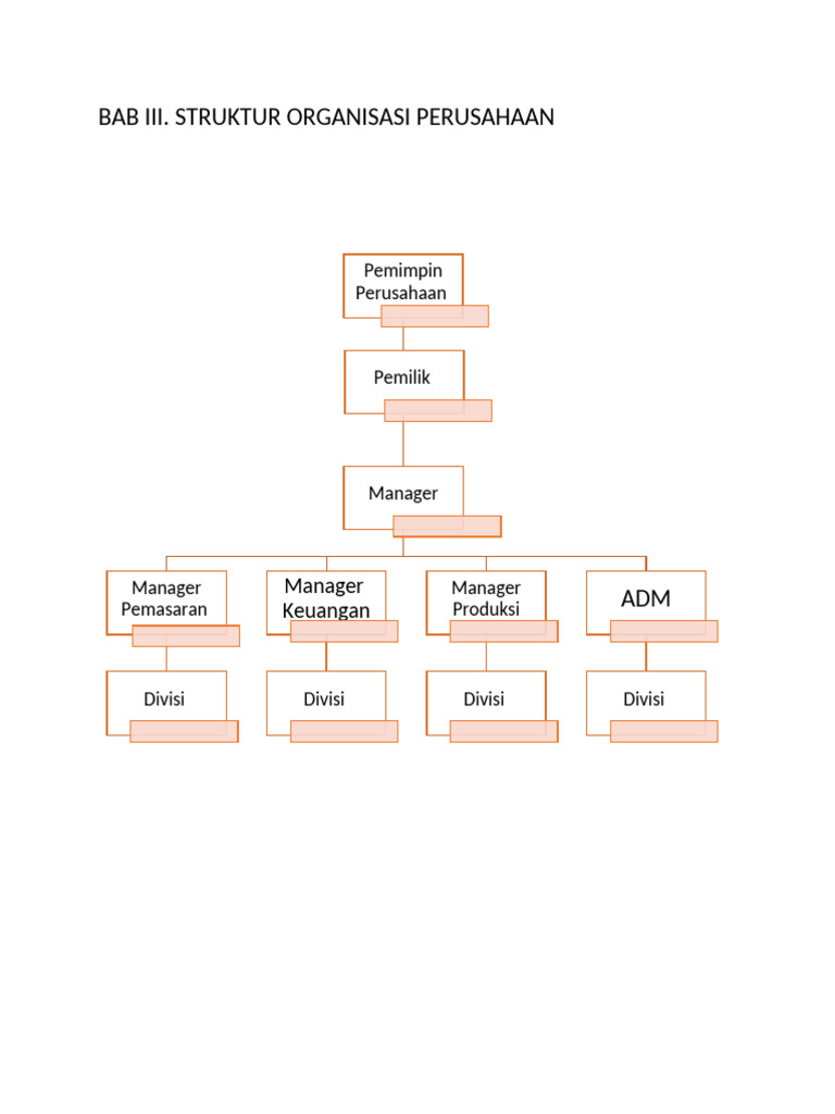 Bab III Struktur Organisasi | PDF