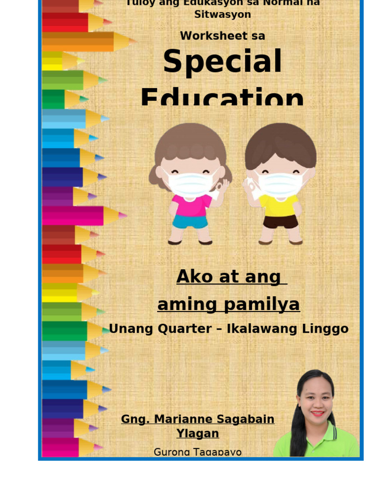 Q1 - W2 - Ako at Ang Aking Pamilya | PDF