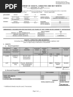 SAMPLE SALN (For Married-House or Private Spouse) | PDF | Net Worth | Money