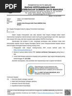 Surat Pemutakhiran Data Simasten | PDF