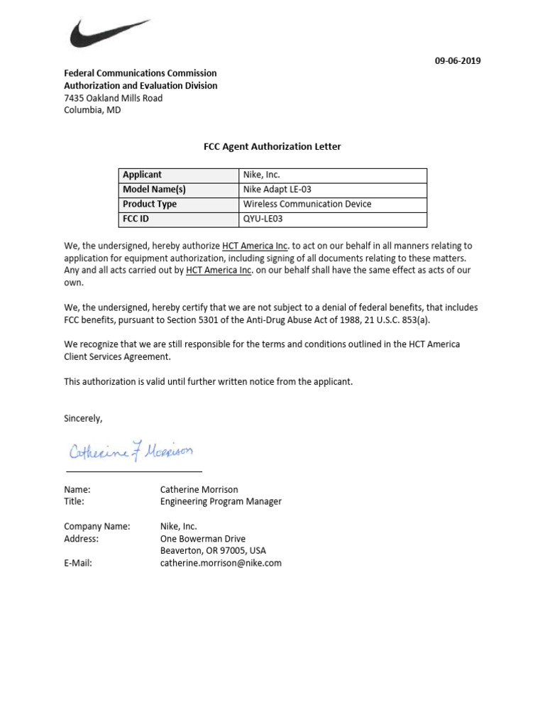 Agent Authorization Letter 4488461 | PDF