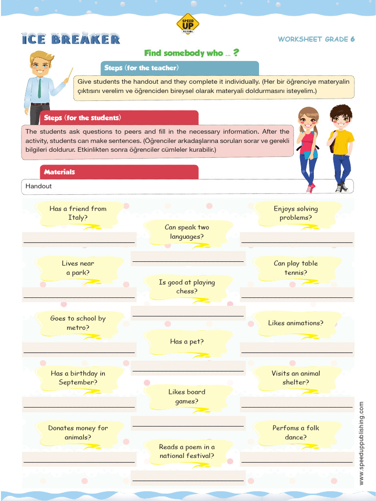 Interactive Peer Interview Worksheet | PDF