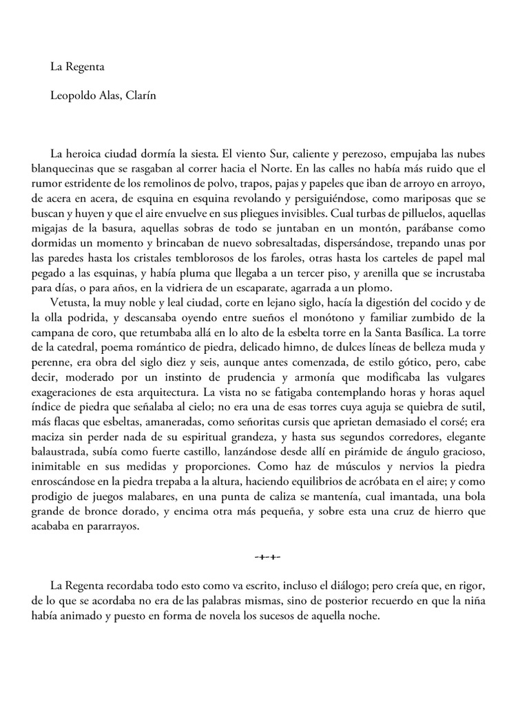 La Regenta | PDF