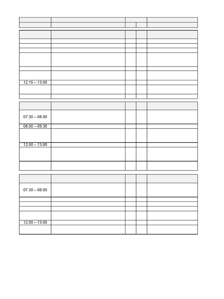 Jadwal REAL BTCLS Kelas A AK 47 Tahun 2025 (Univ. Cendekia Abditama Gel. 1) | PDF
