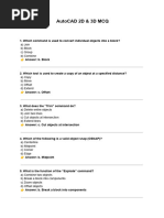 AutoCAD Exam Questions and Answers | PDF | Auto Cad
