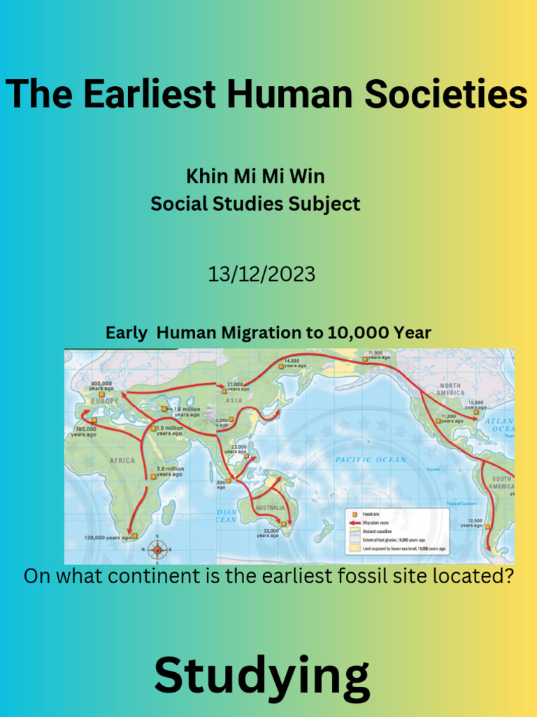 Evolution of Early Human Societies | PDF | Hunter Gatherer | Agriculture