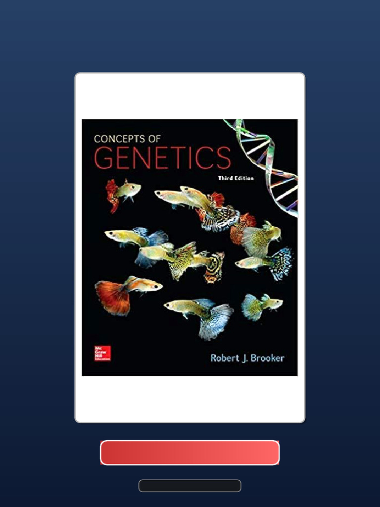 Concepts of Genetics 3rd Edition by Robert Brooker Ebook and TestBank ...