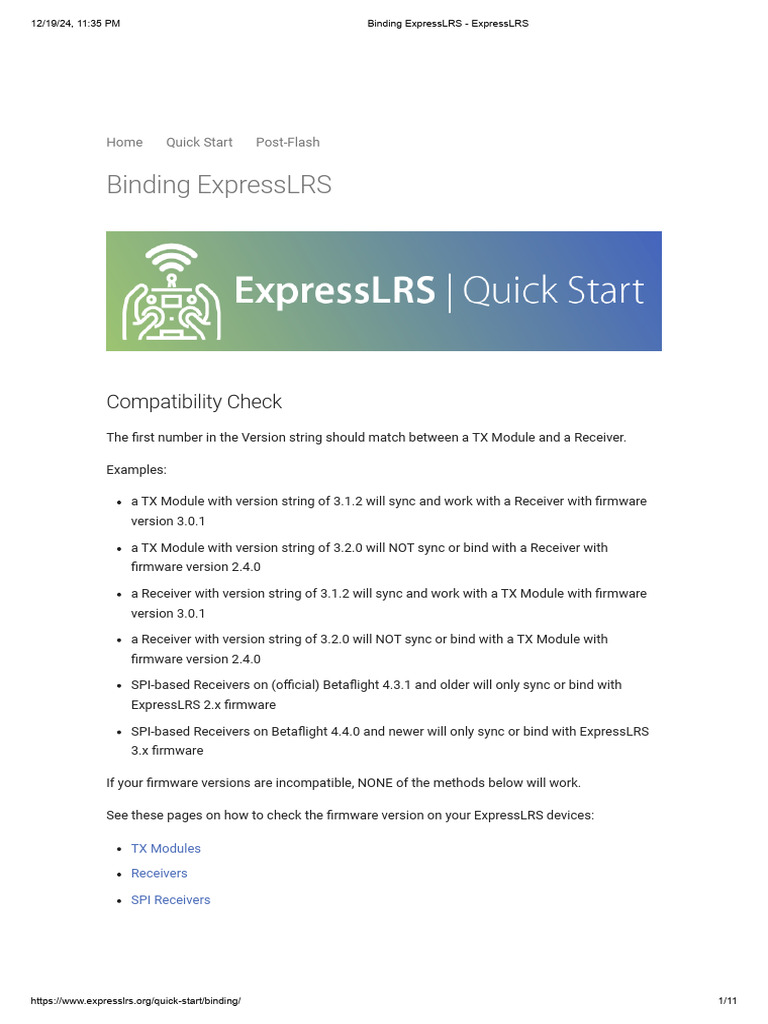 Binding ExpressLRS - ExpressLRS | PDF | Computer Science | Software