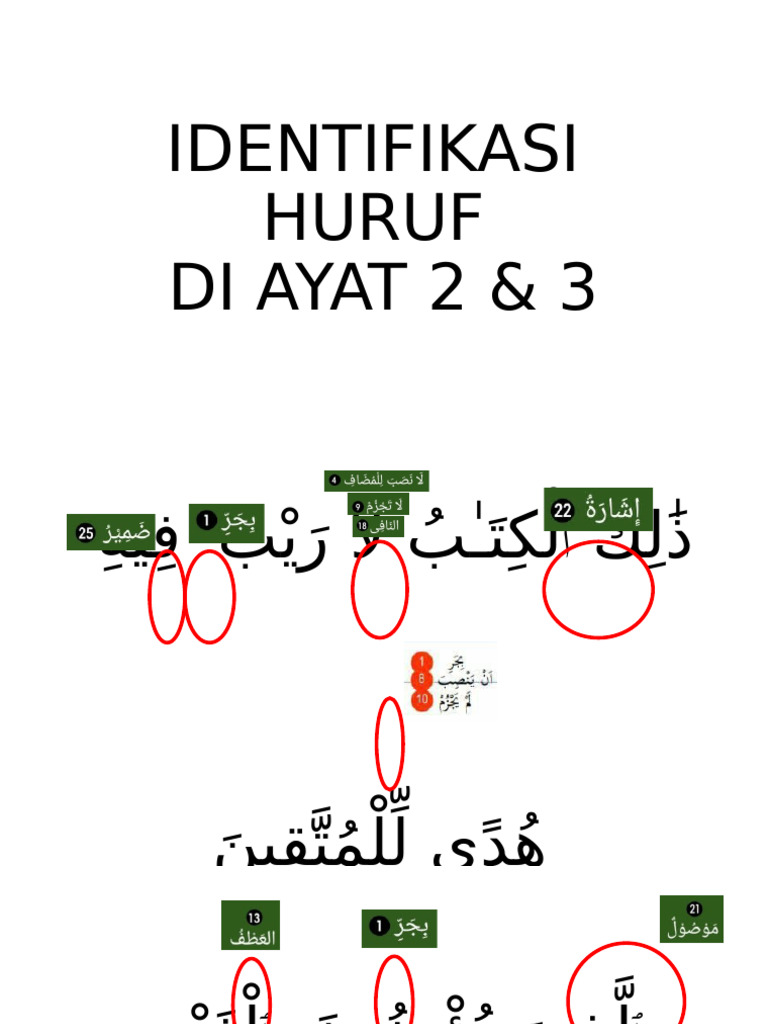 TOZ Identifikasi Huruf Ayat 2-5 (HP) - Salin | PDF