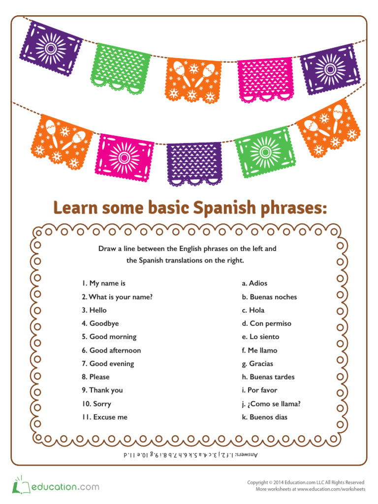Basic Spanish Phrases | PDF