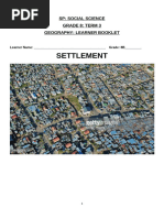 Grade 8 Geography - Settlements | PDF