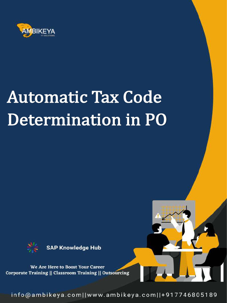 Automatic Tax Code Determination in PO 1685126589 | PDF | Computer Programming | Computing