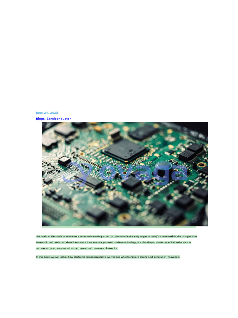 Electronic Component Development-Innovations and Future Trends | PDF ...