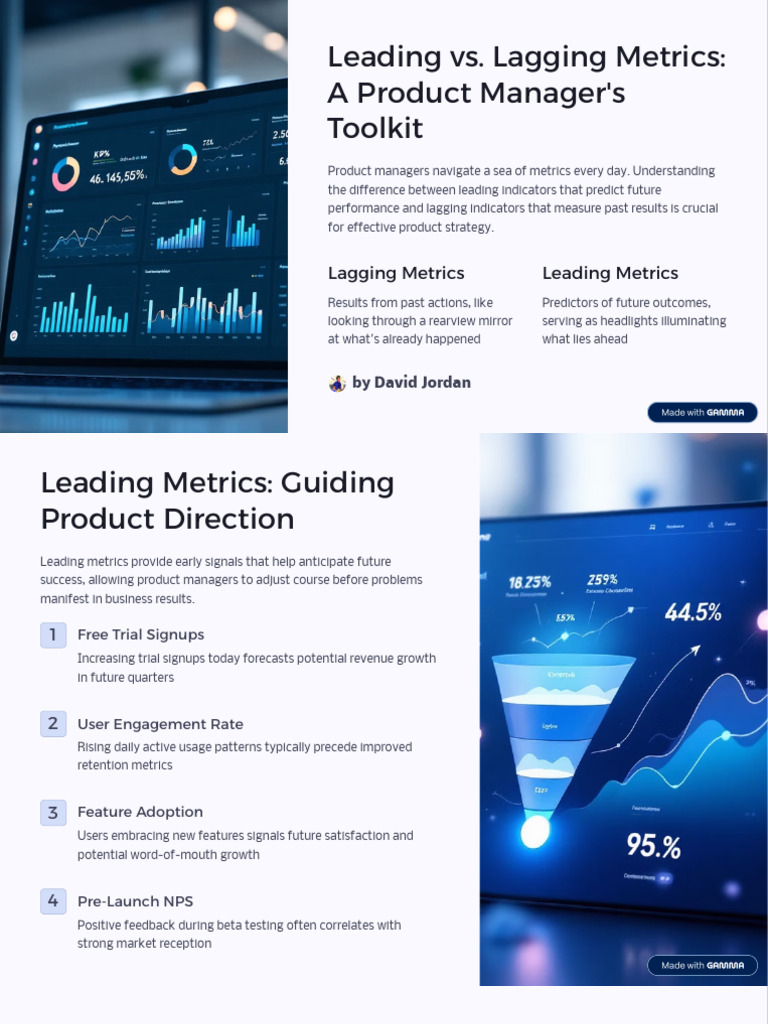 Leading Vs Lagging Metrics A Product Managers Toolkit | PDF ...