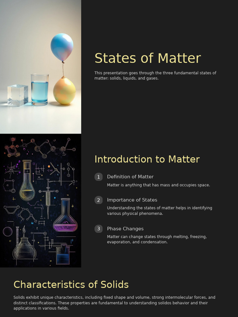 Understanding States of Matter | PDF | Gases | Liquids