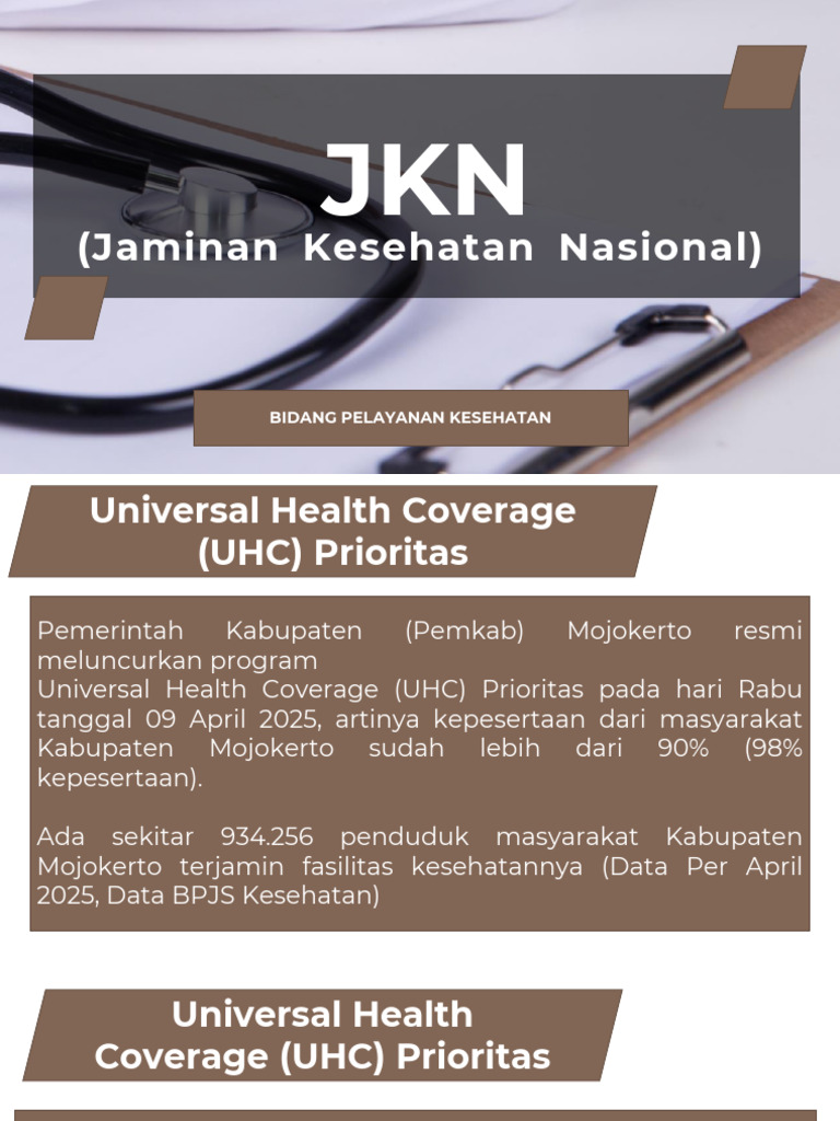 Paparan UHC - Dinas Kesehatan | PDF