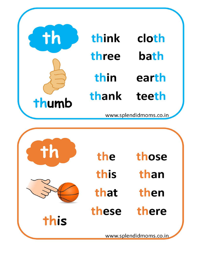 PowerPoint Presentation TH Digraph Words | PDF