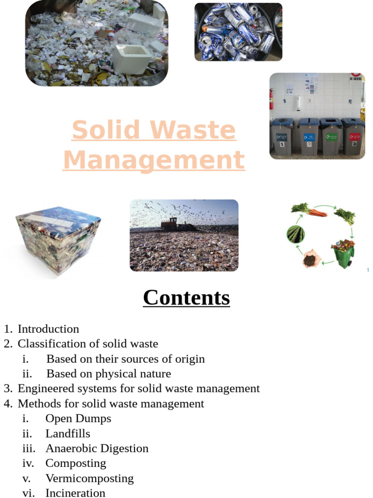 Solid Waste Management Methods Explained | PDF | Waste | Municipal ...