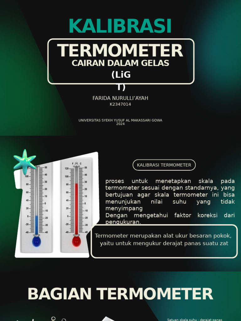 Kalibrasi termometer gelas | PDF