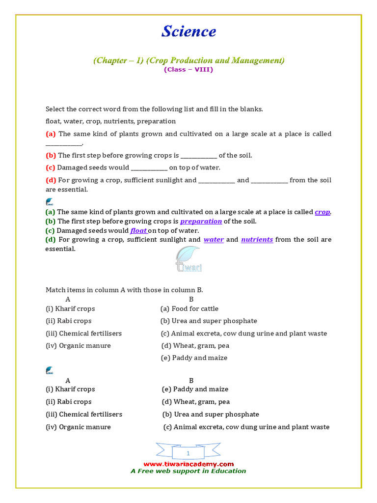 8th STD Science Full Note Eng Version 2024-25 | PDF | Fuels | Microorganism