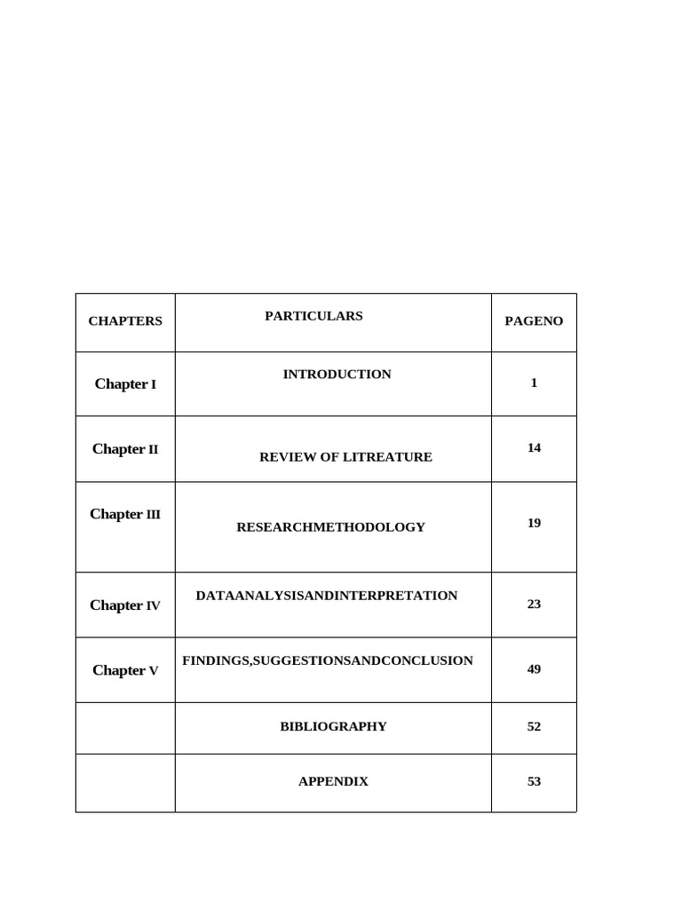 MBA PROJECT & Research Paper | PDF | Textiles | Methodology