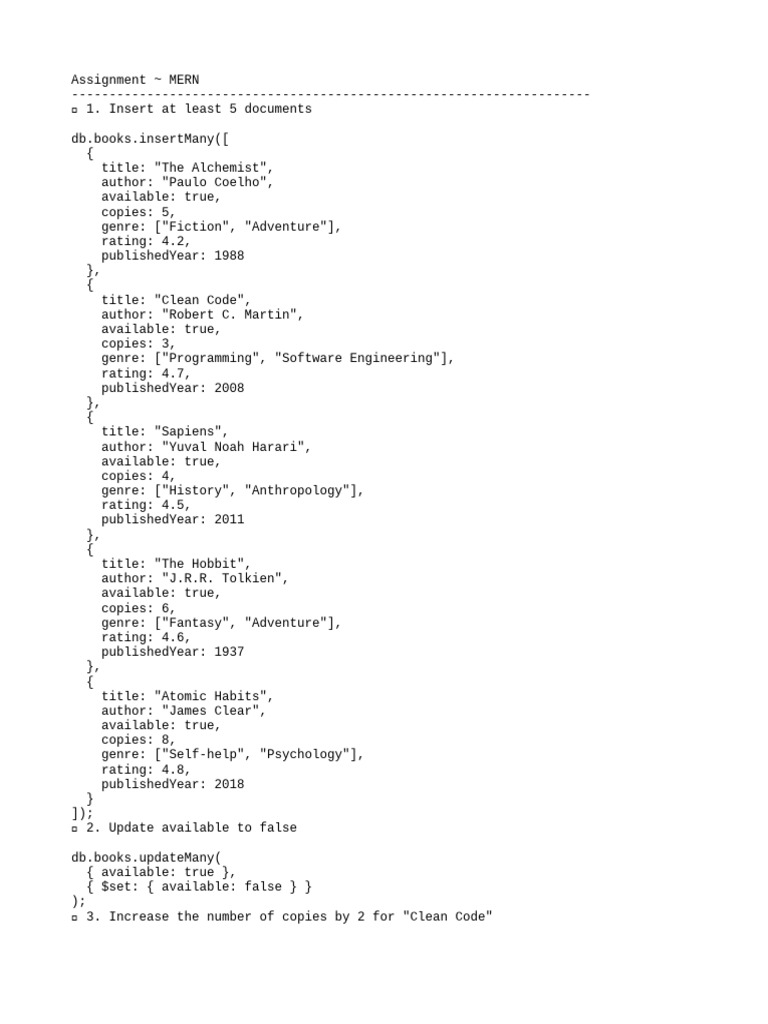 Assignment MERN | PDF