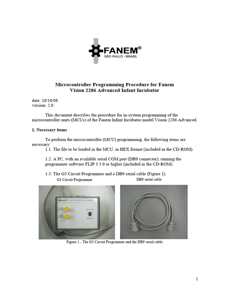 Microcontroller Programming Procedure For Vision 2286 v.2 | PDF | Microcontroller | Electrical ...
