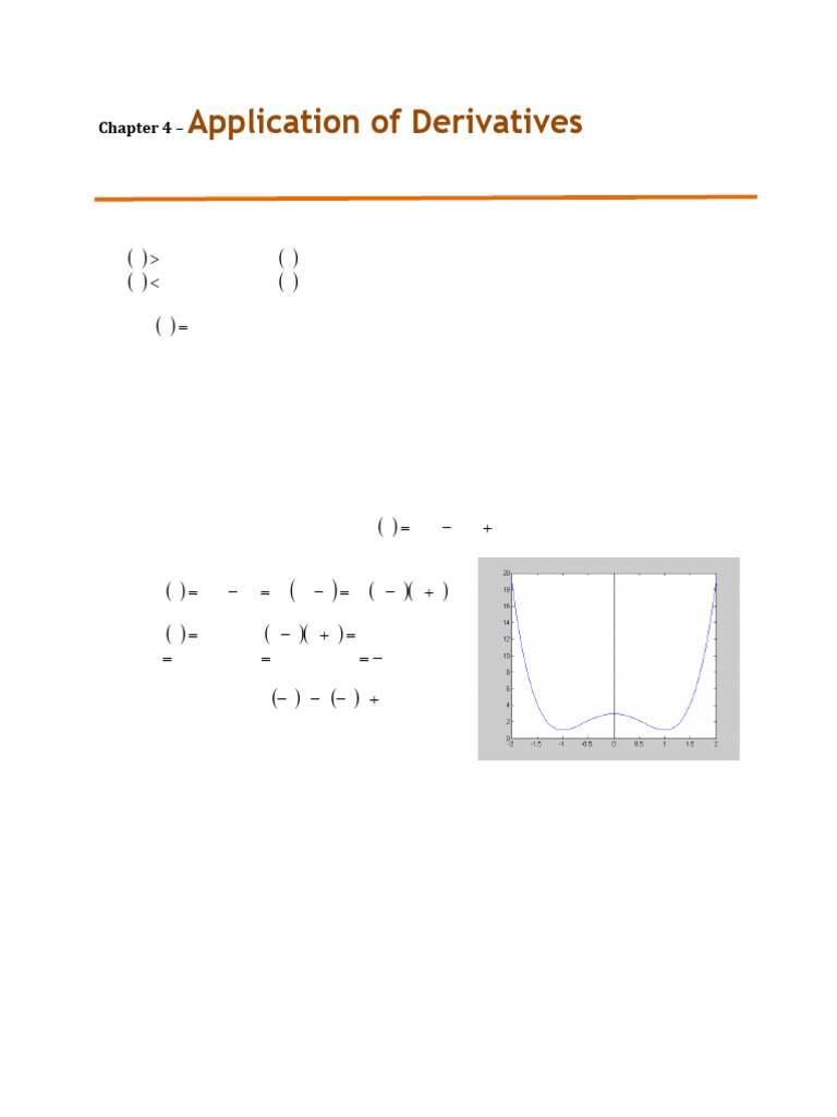 Derivatives: Extrema, Concavity, and Rates | PDF | Mathematics ...