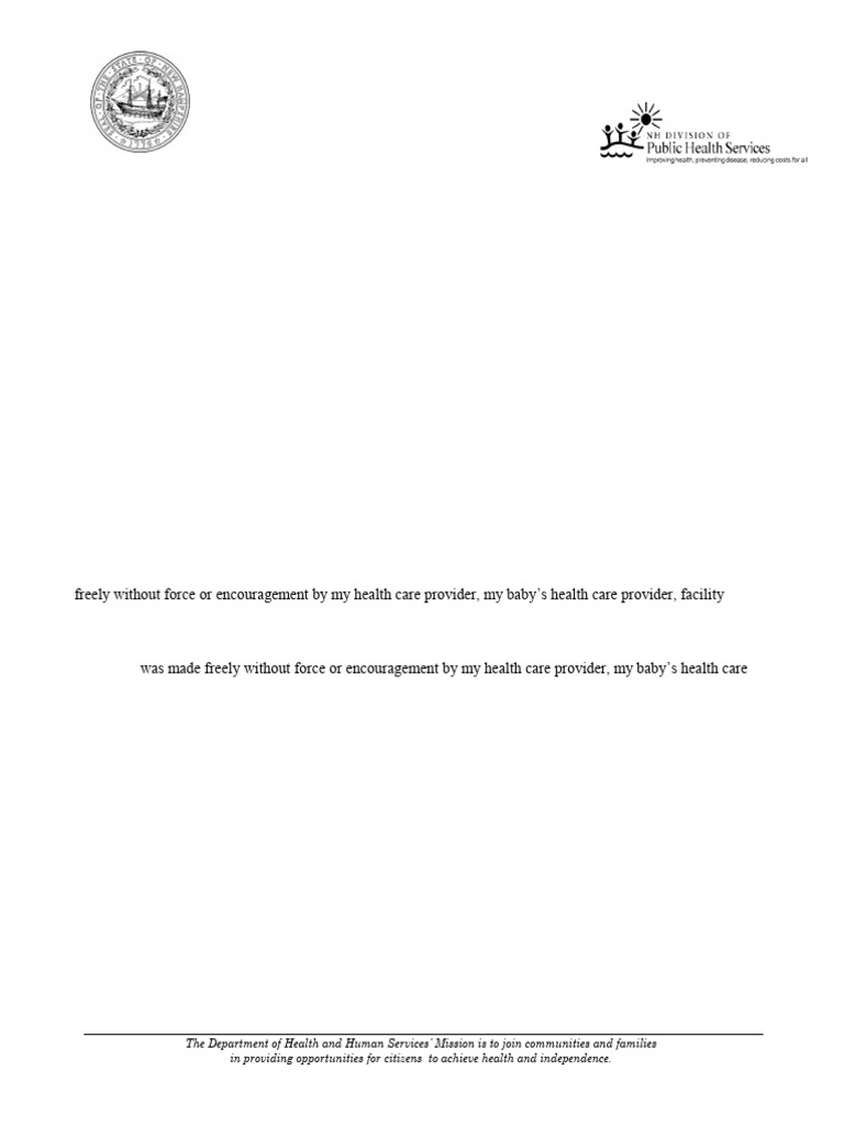 Newborn Hearing Screening Refusal Form | PDF